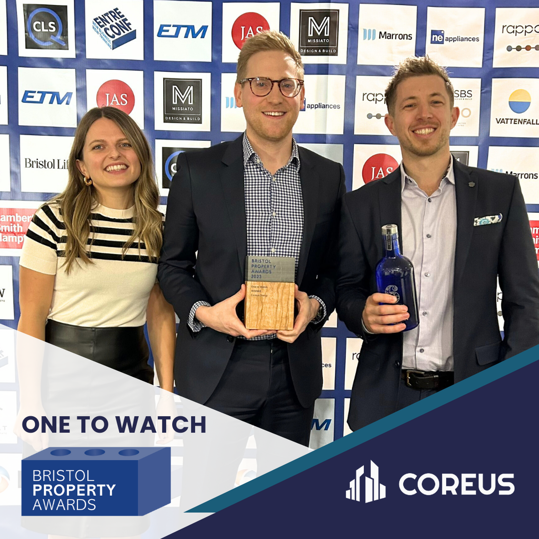 Winner of ‘Employer’ and ‘One to Watch’ at Bristol Property Awards 2023! - Coreus Group